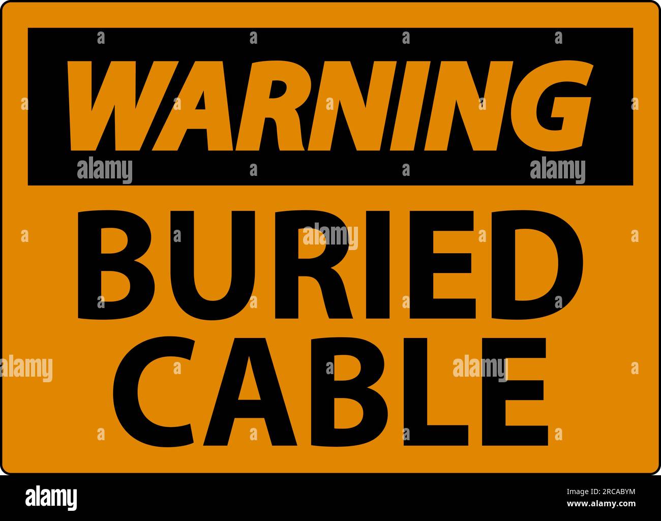 Power cables warning Stock Vector Images - Alamy