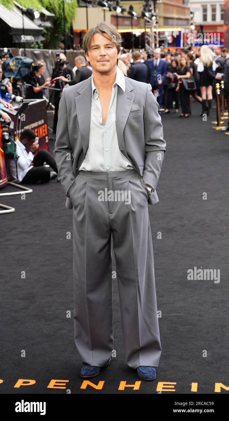 Josh Hartnett arrives for the UK premiere of Oppenheimer, at the Odeon Luxe, Leicester Square in ...