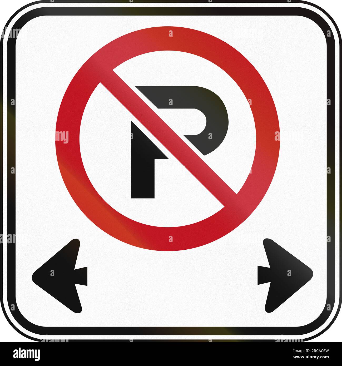 Canadian road sign - No Parking. This sign is used in Ontario Stock ...