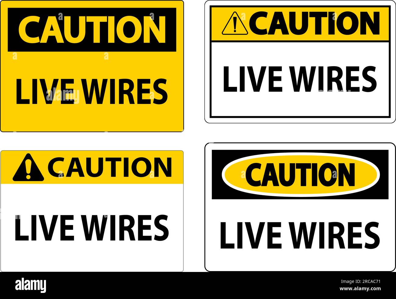Live wire danger Cut Out Stock Images & Pictures - Alamy