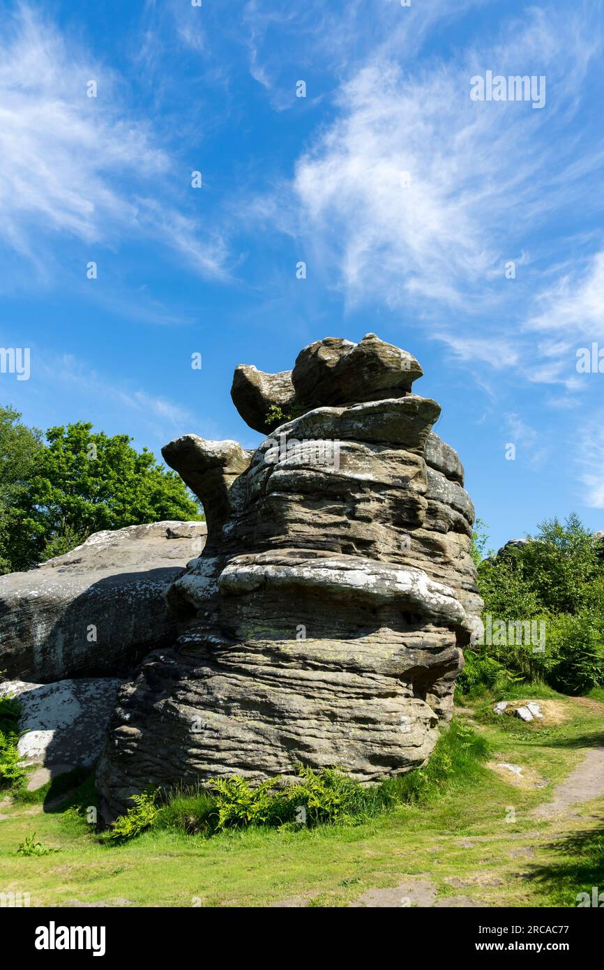 Brimham Rocks, Harrogate, North Yorkshire, England, UK Stock Photo - Alamy