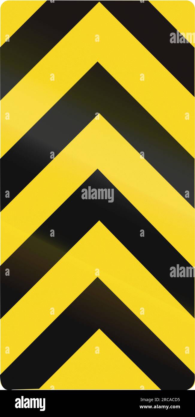 Chevron road sign australia hi-res stock photography and images - Alamy