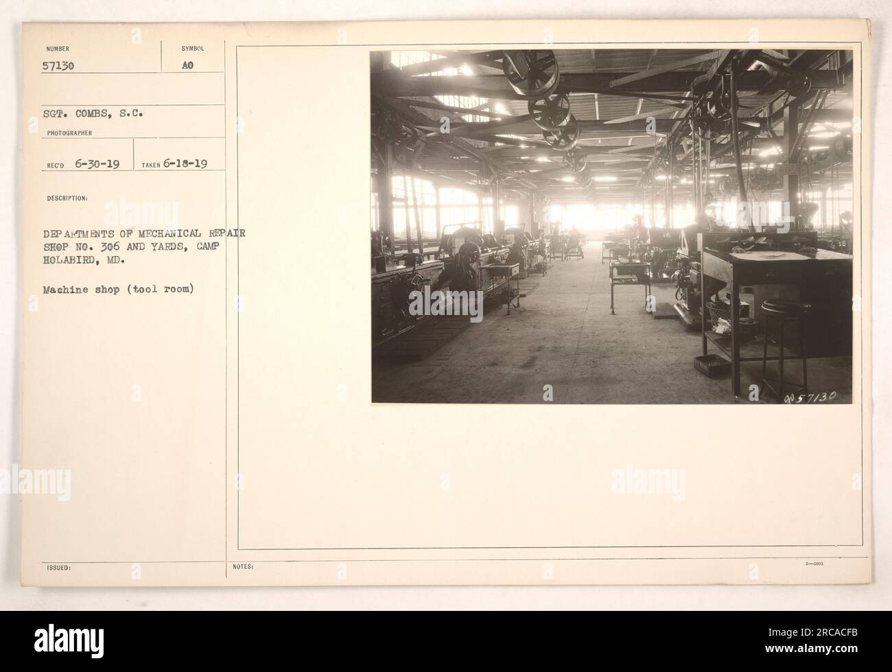 Interior of Machine Shop (Tool Room) number 57130 at Departments of ...