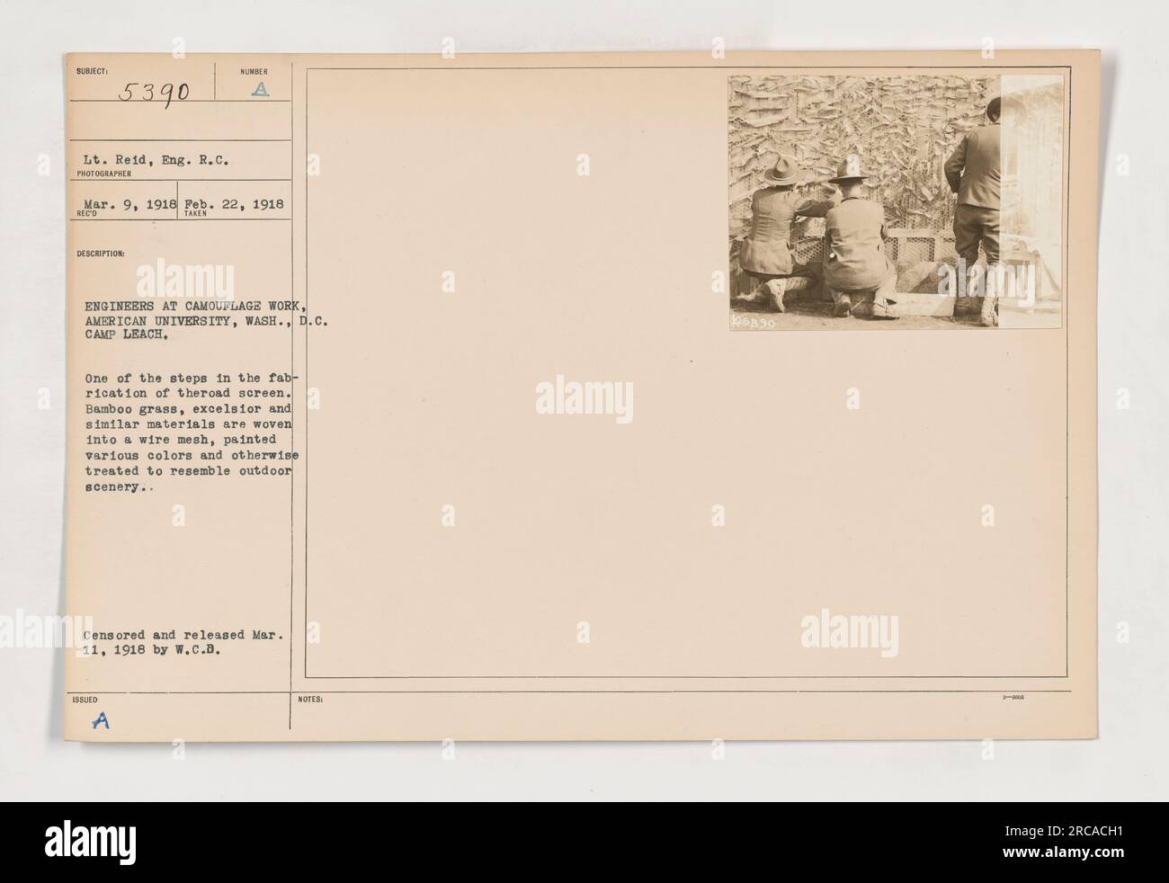 Lt. Reid, Eng. of the Royal Canadian Engineers is seen here at the ...