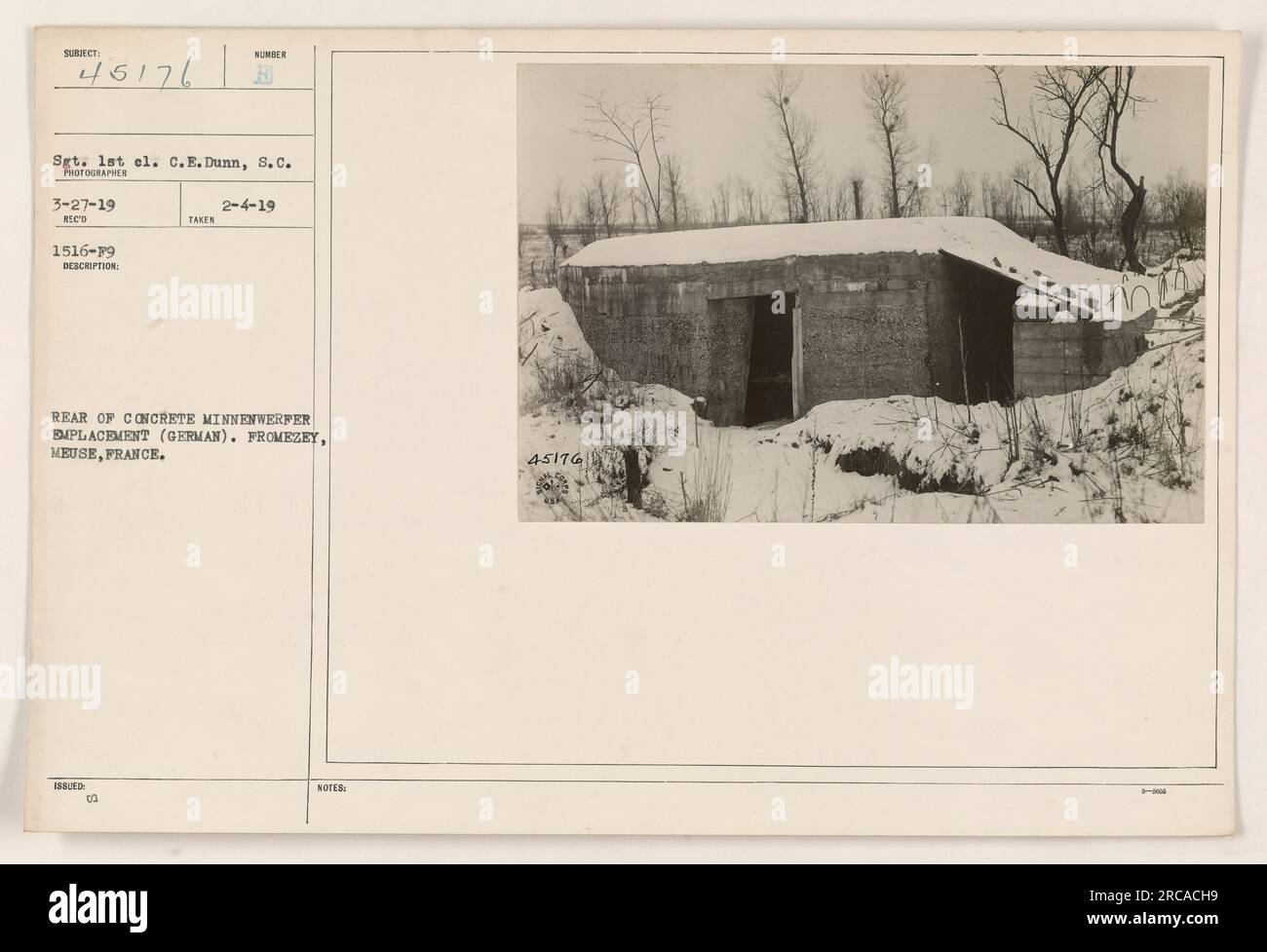 German concrete minnenwerfer emplacement hi-res stock photography and ...