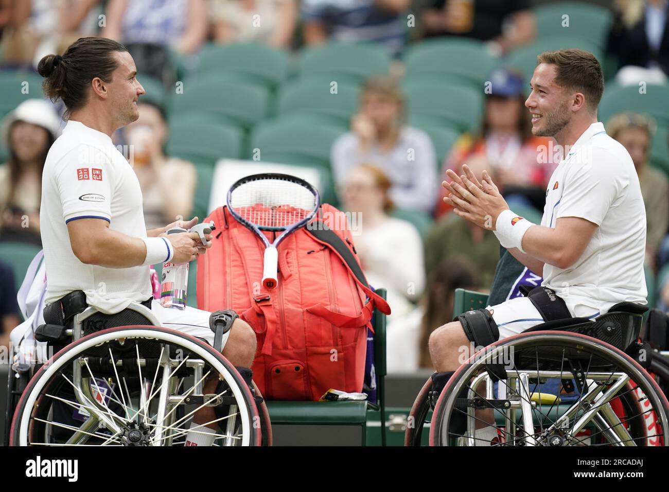 Gordon Reid and Alfie Hewett (right) against Martin De La Puente and ...