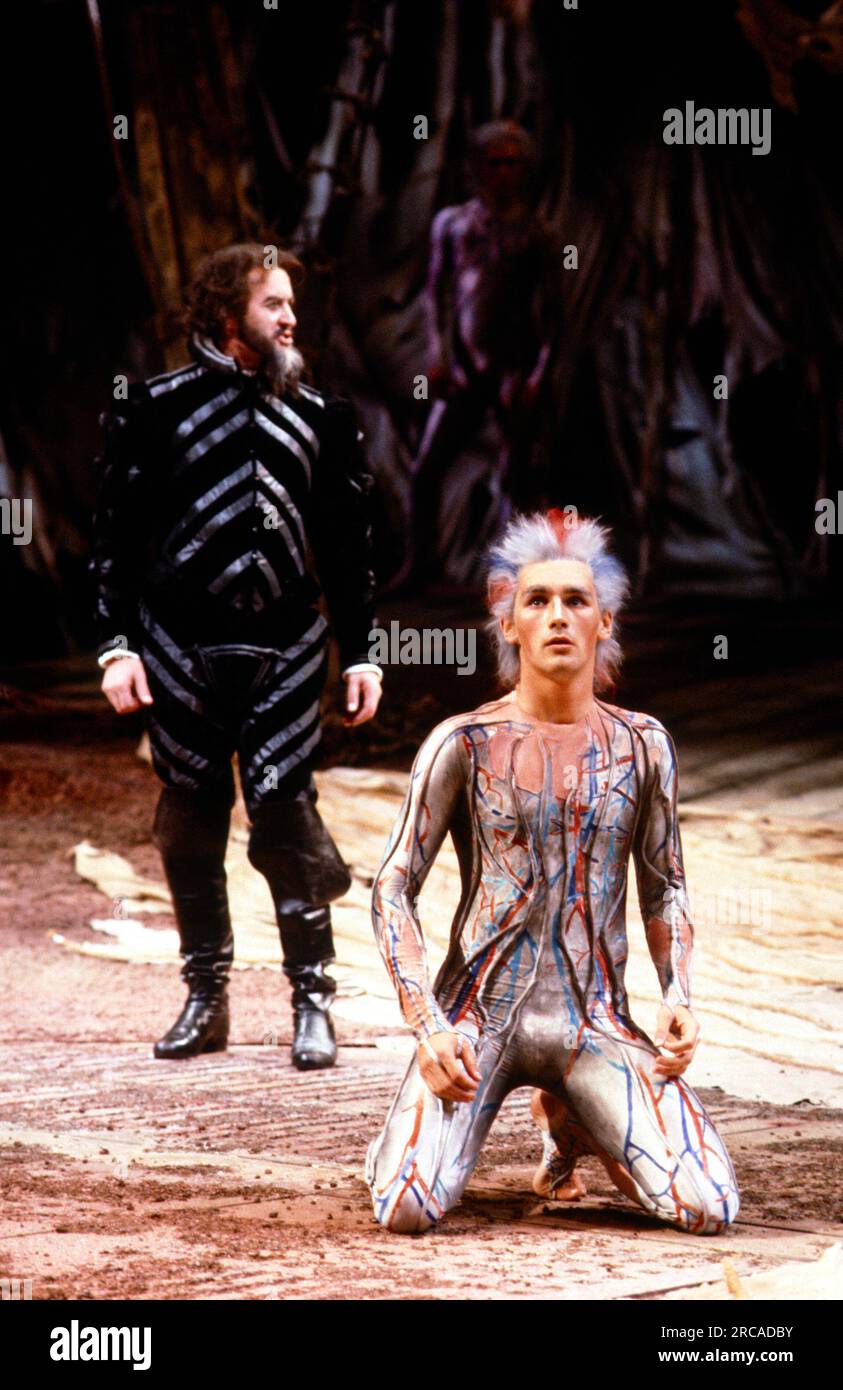 l-r: Paul Webster (Alonso), Mark Rylance (Ariel) in THE TEMPEST by ...