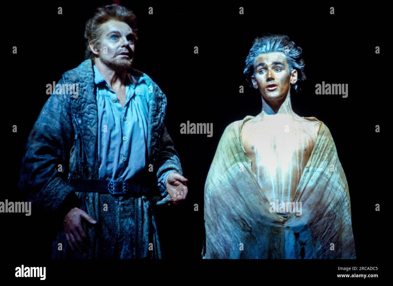 l-r: Derek Jacobi (Prospero), Mark Rylance (Ariel) in THE TEMPEST by Shakespeare at the Royal ...