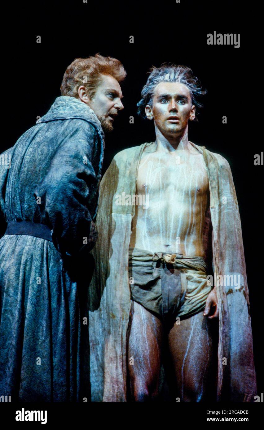 l-r: Derek Jacobi (Prospero), Mark Rylance (Ariel) in THE TEMPEST by Shakespeare at the Royal ...