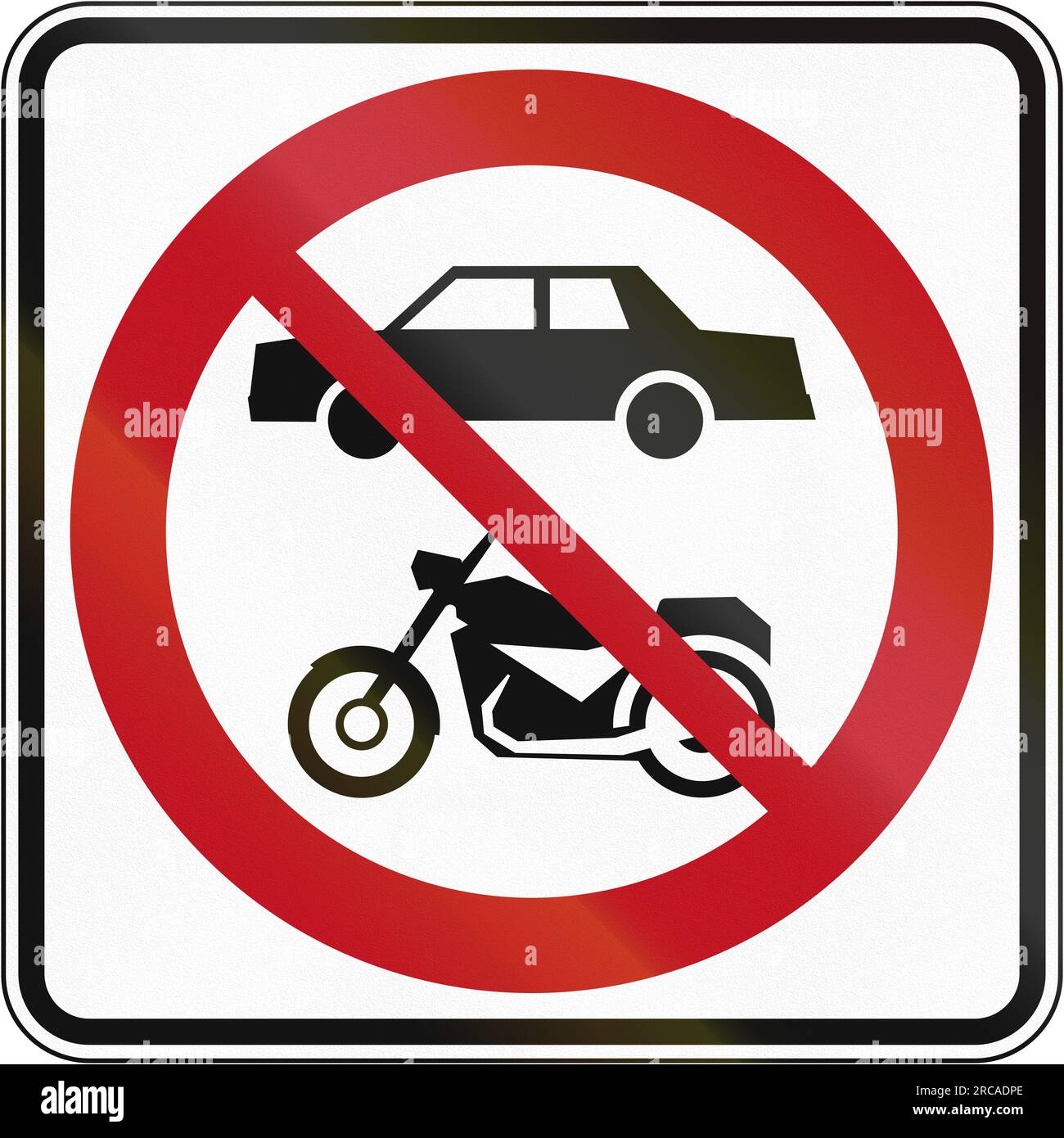 No motorcycles no car sign hi-res stock photography and images - Alamy