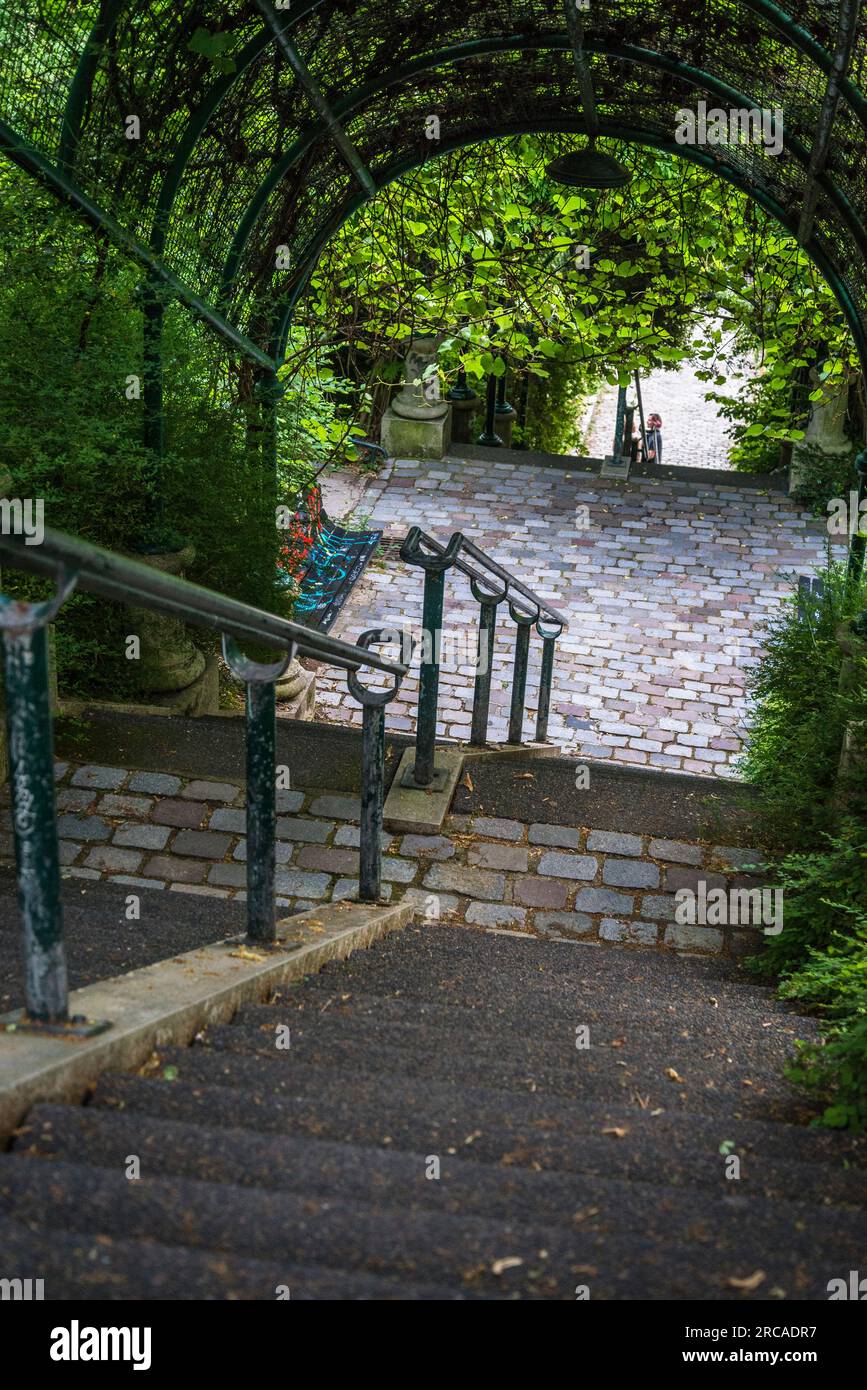 Belleville Park, Parc de Belleville, 20th arrondissement, Paris, France ...