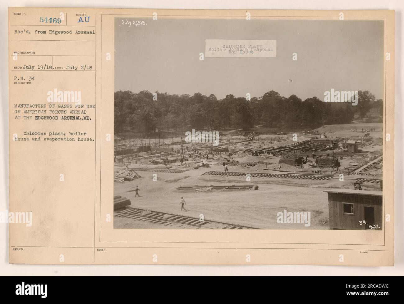 Manufacture of gases for American forces at Edgewood Arsenal, Maryland ...