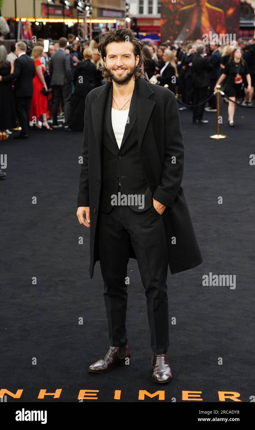 Guy Burnet arrives for the UK premiere of Oppenheimer, at the Odeon ...