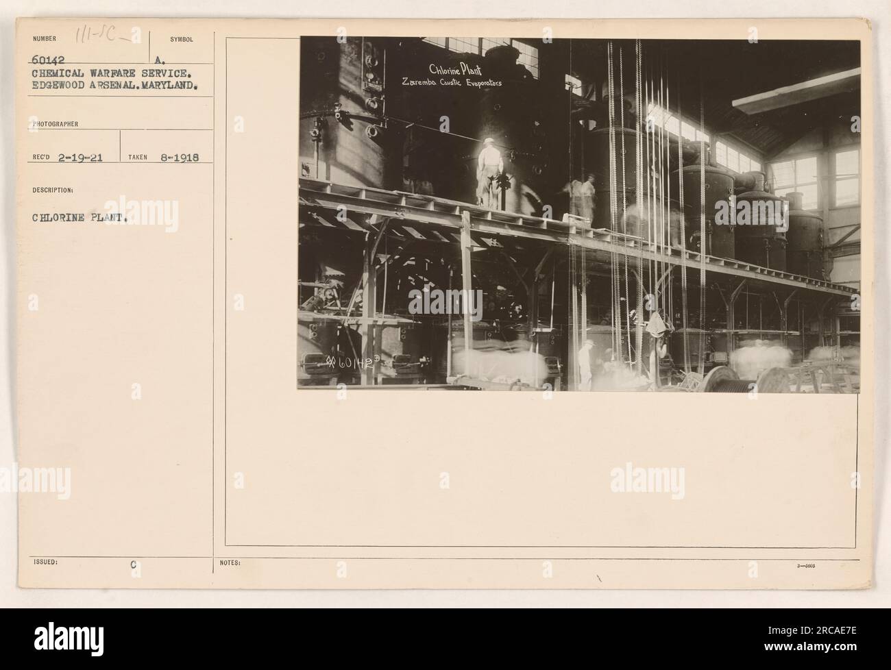 Image depicting a chlorine plant in Edgewood Arsenal, MD during World ...