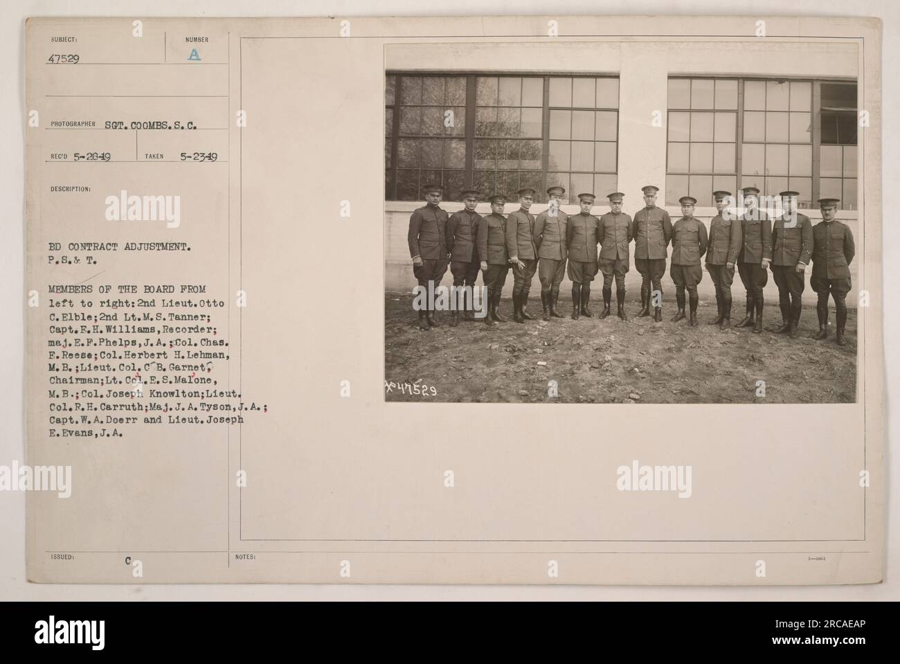 Lt col h h lehman hi-res stock photography and images - Alamy