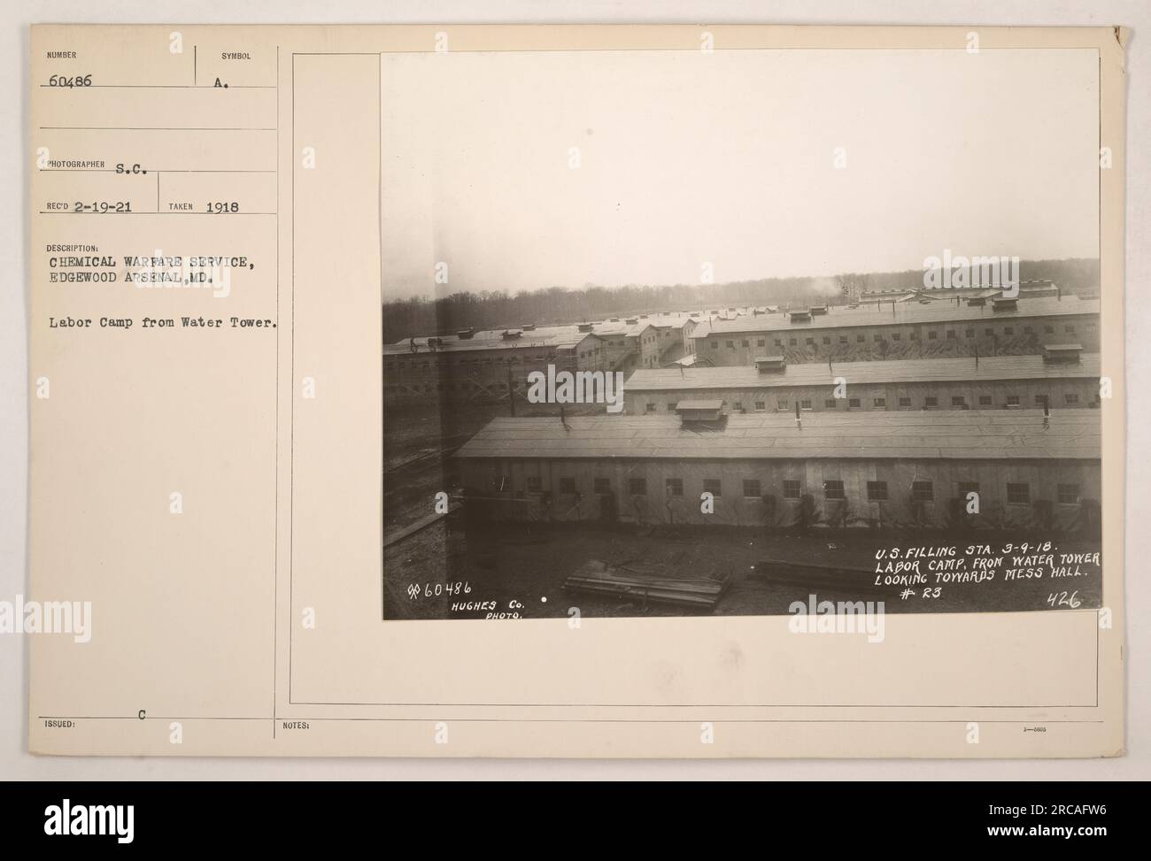 Labor camp at Edgewood Arsenal in Maryland. This photo was taken in ...