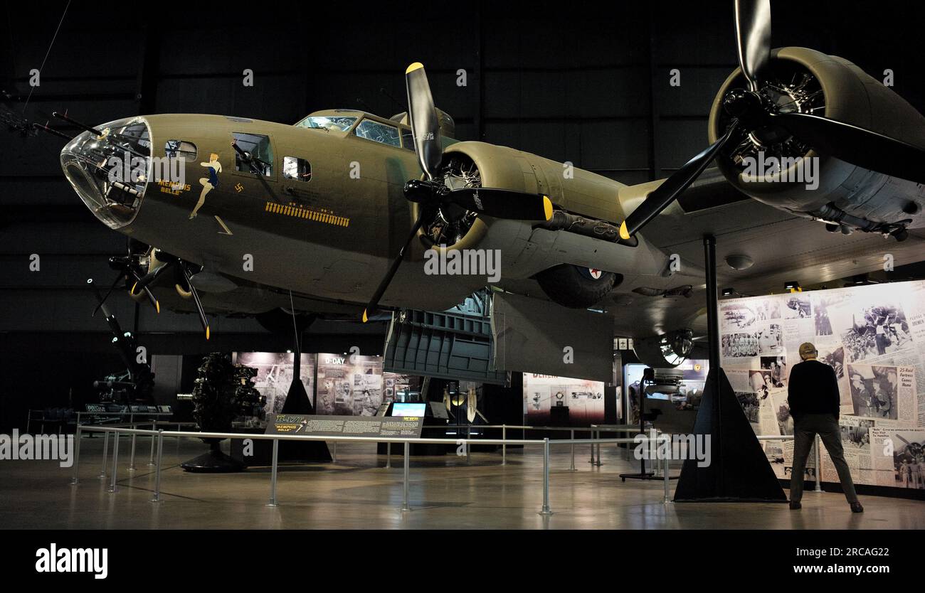Memphis Belle B-17F seen at the National Museum of the U.S. Air Force ...