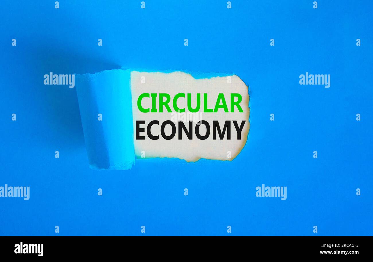 Circular economy symbol. Concept words Circular economy on beautiful ...