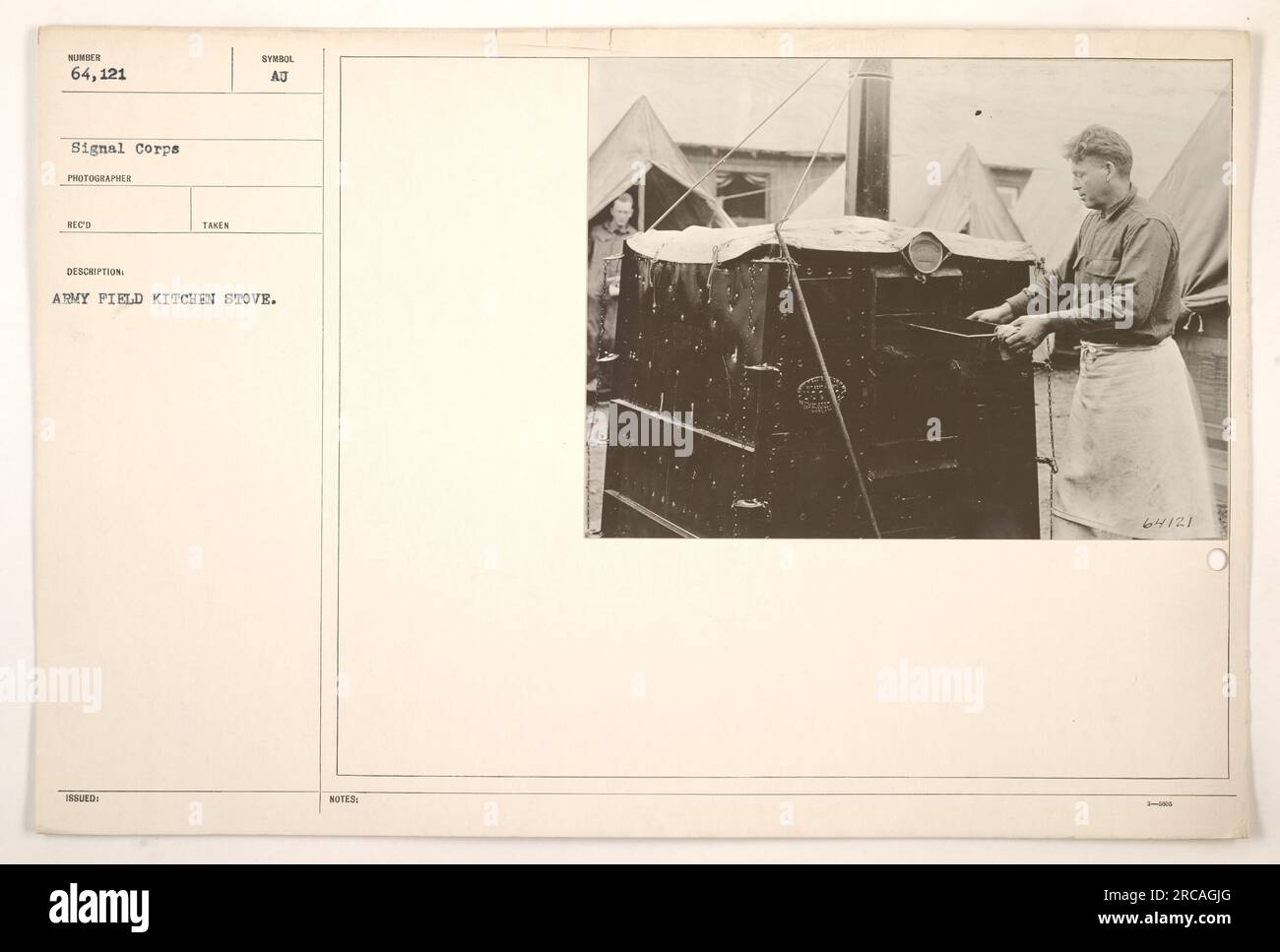 An image of an Army field kitchen stove, model Sunser 64, taken by the ...