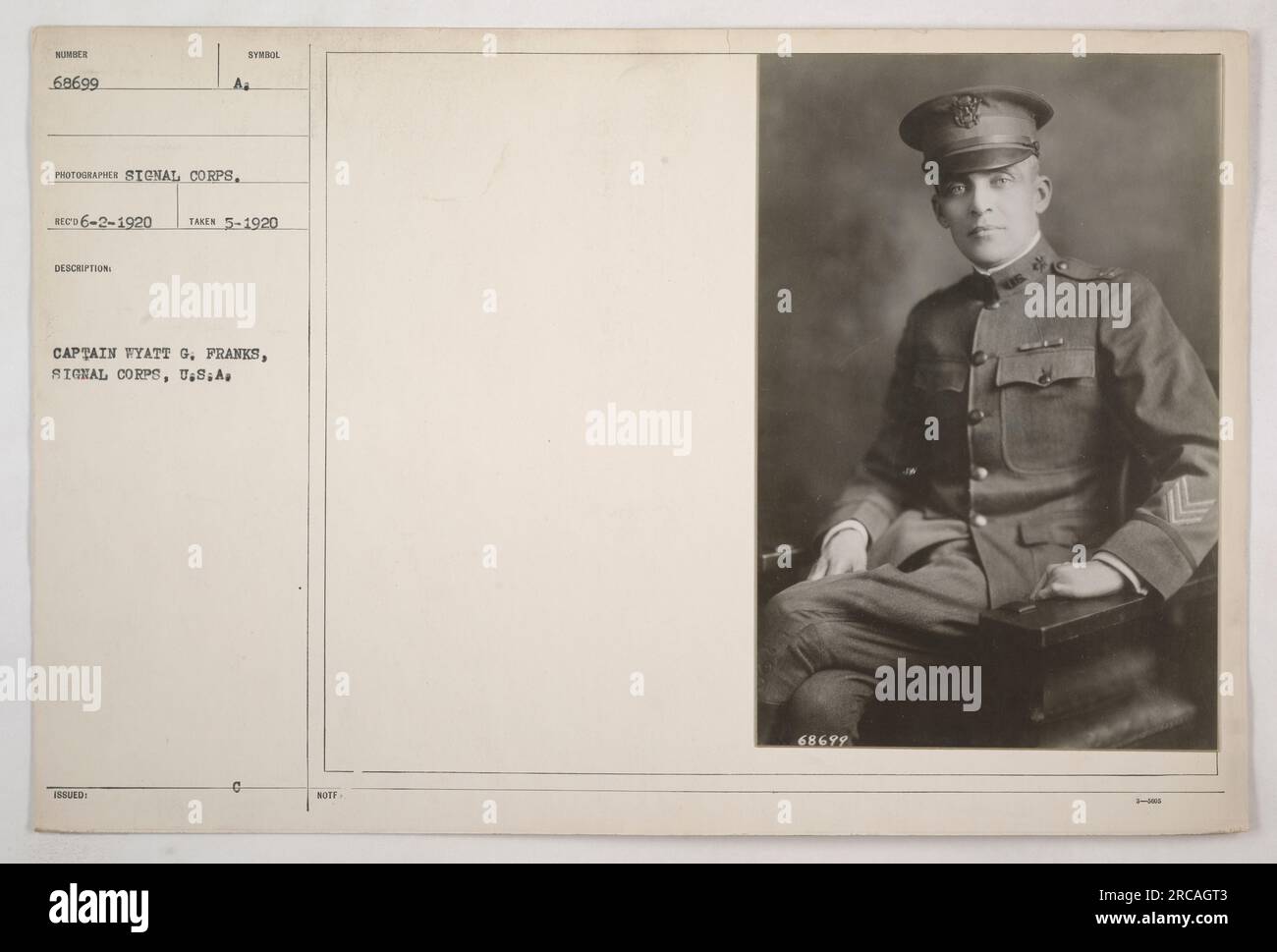 Captain wyatt g franks hi-res stock photography and images - Alamy