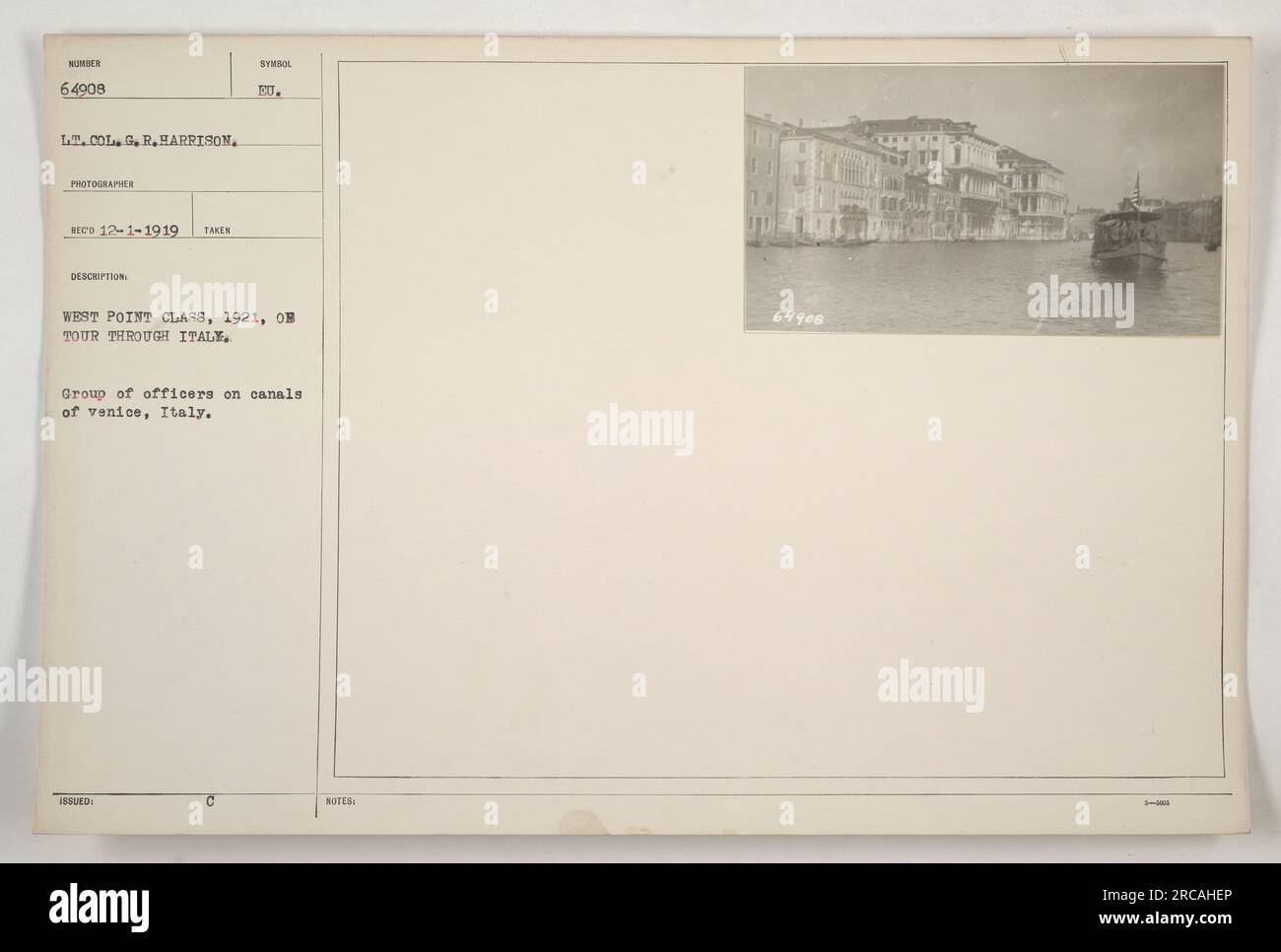 Members of West Point's Class of 1921, including Lt. Col. Gr. Harrison ...