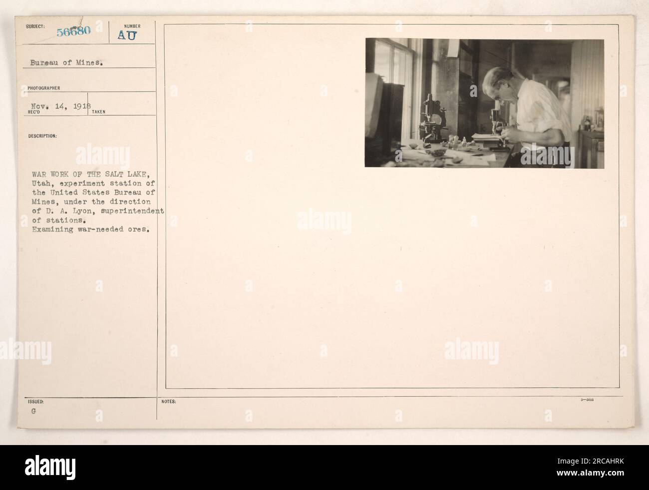 Experts are examining war-needed ores at the Salt Lake experiment ...