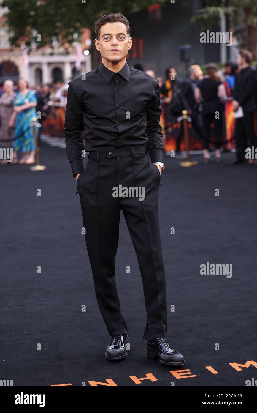 Rami Malek poses for photographers upon arrival at the premiere for the ...