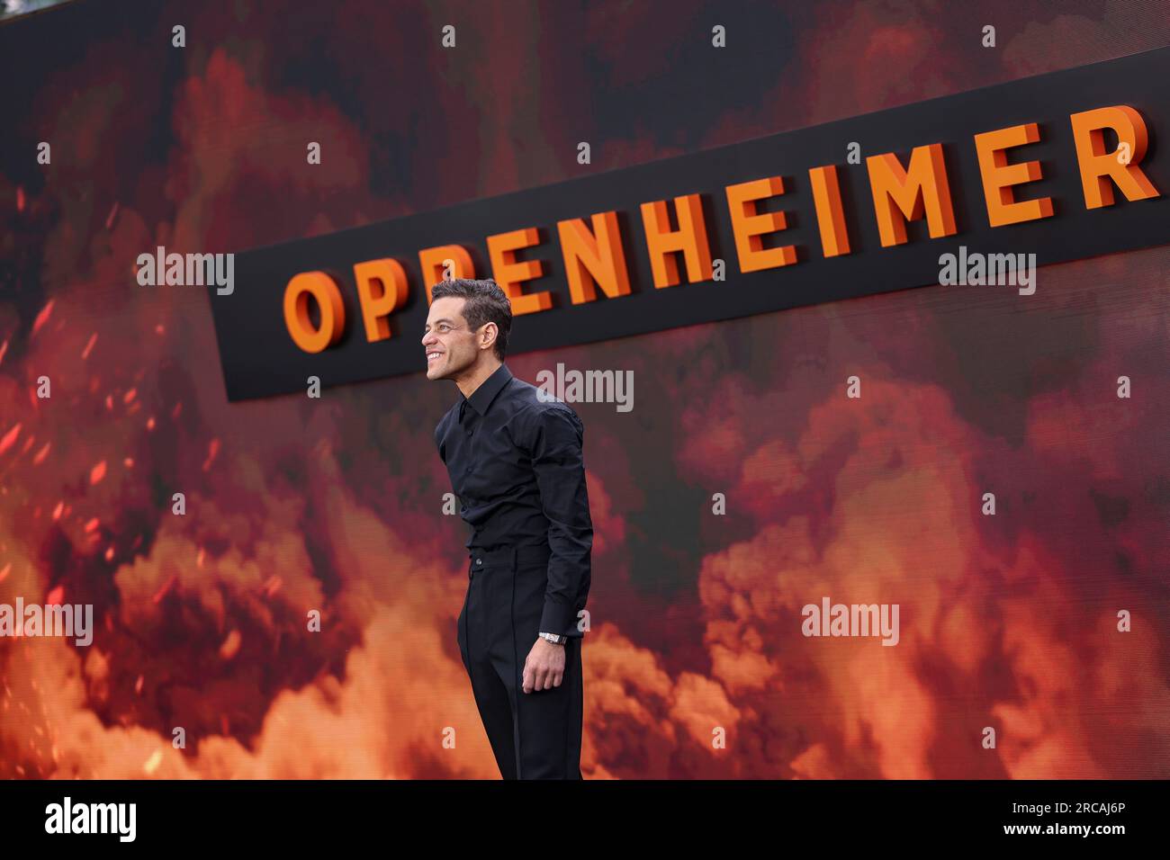 Rami Malek poses for photographers upon arrival at the premiere for the ...