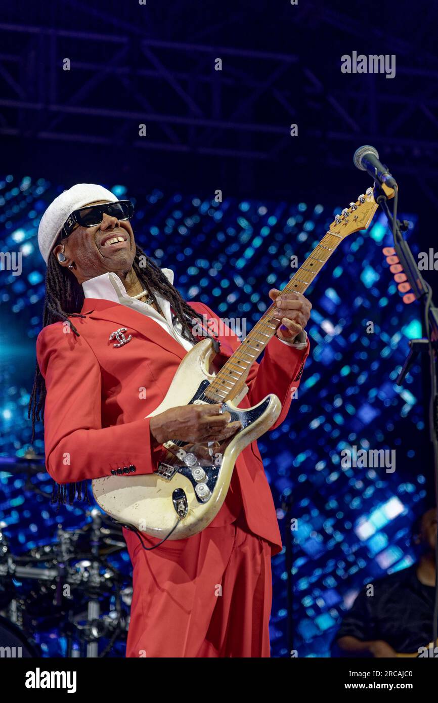 Nile Rodgers, Rochester Castle Concerts 2023 Stock Photo - Alamy