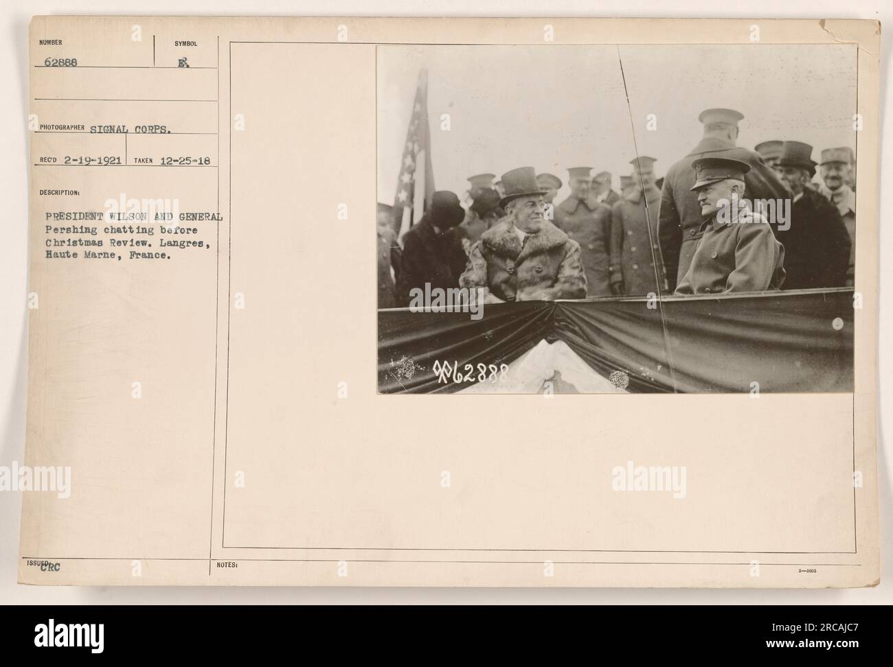 President wilson and general pershing meeting hi-res stock photography ...