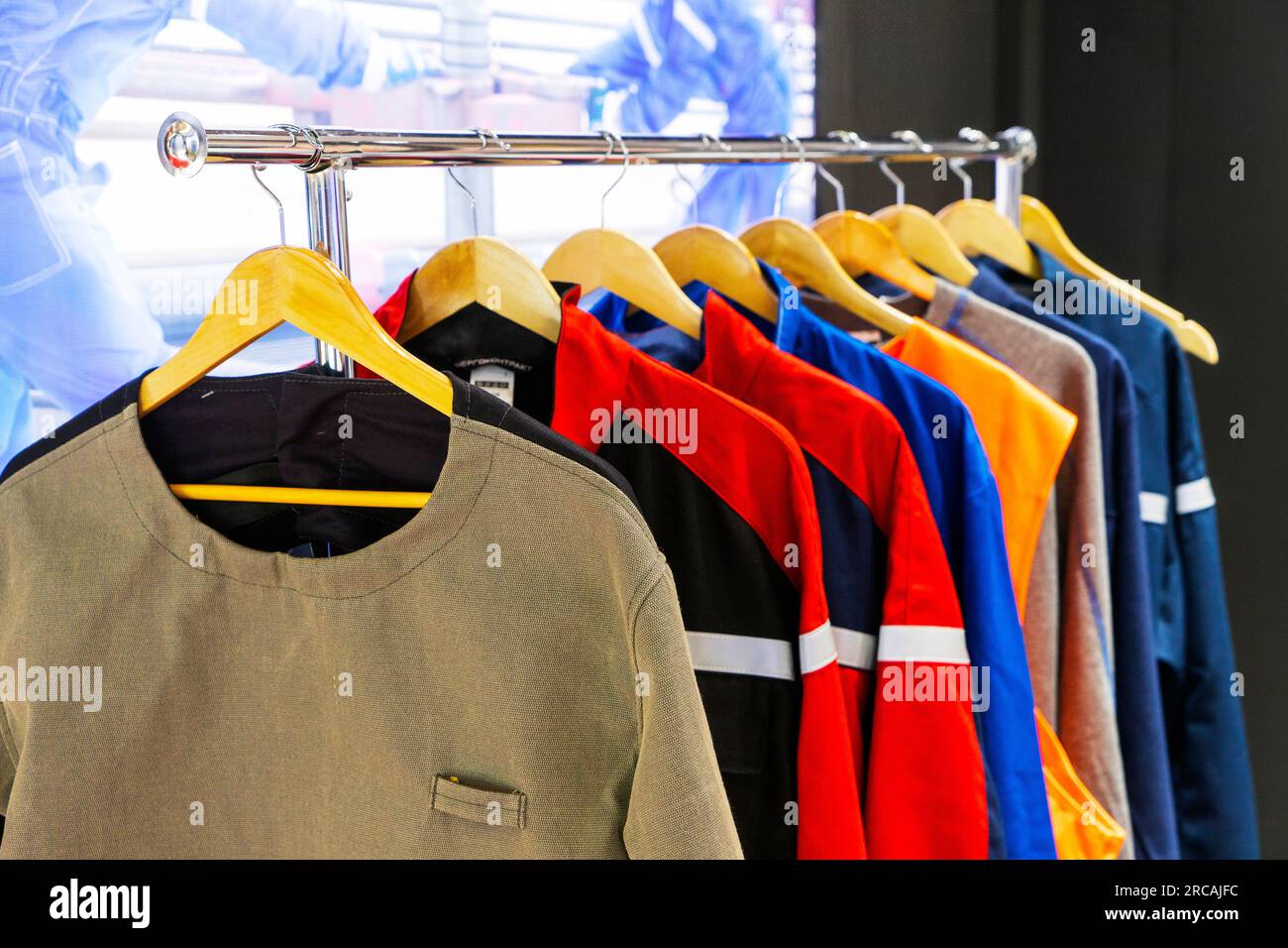 Orange fluorescent jackets hi-res stock photography and images - Alamy