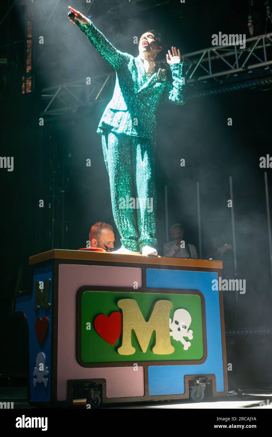 Mika, stage name of Michael Holbrook Penniman Jr during his live ...