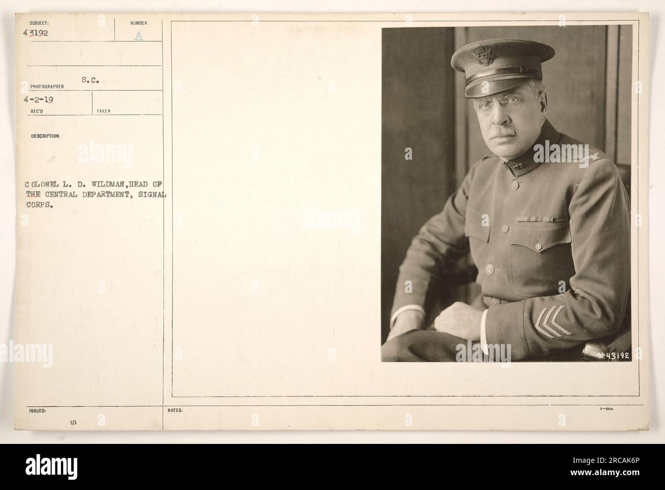 Colonel l d wildman hi-res stock photography and images - Alamy