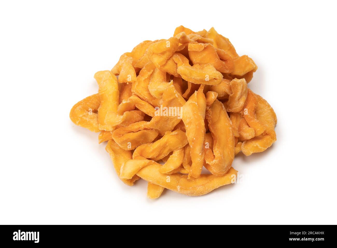 Dried melon slices isolated on a white background. Dried fruit Stock ...