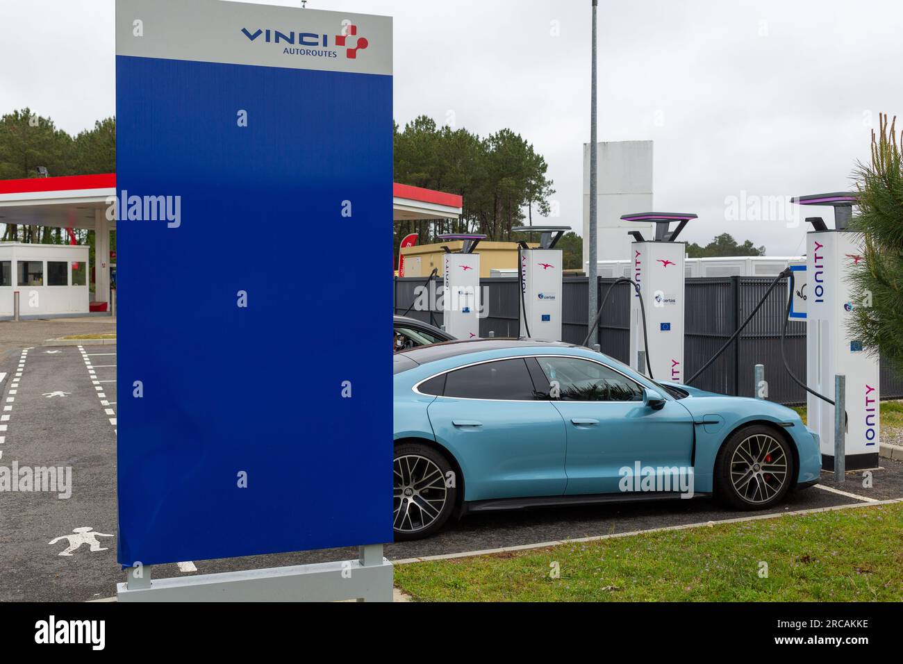 Ionity EV Charging station Labenne A63 France Stock Photo - Alamy