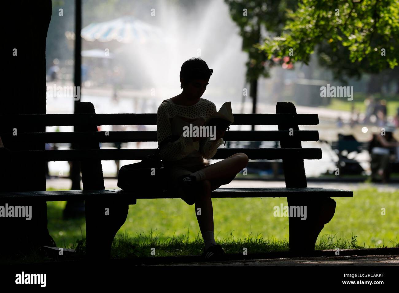 Boston common park bench hi-res stock photography and images - Alamy