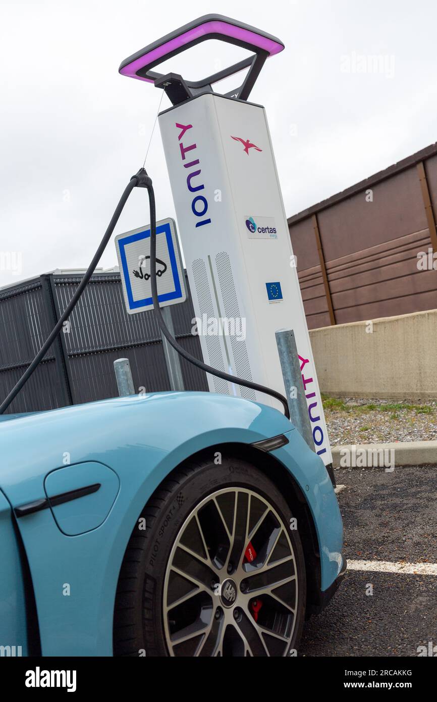 Ionity EV Charging station Labenne A63 France Stock Photo - Alamy