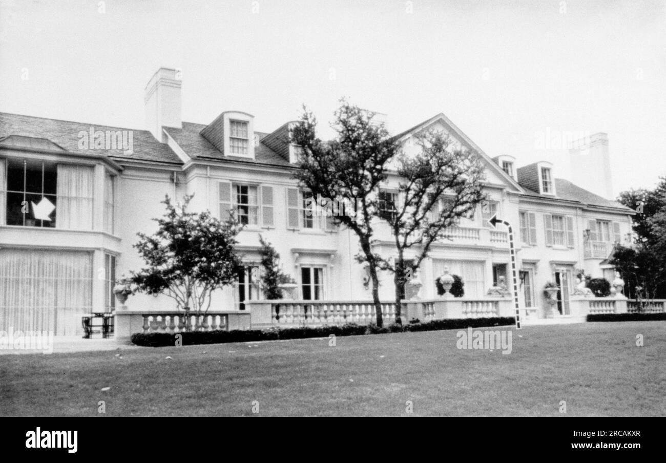 This is the back view of the palatial home of the industrialist, James ...