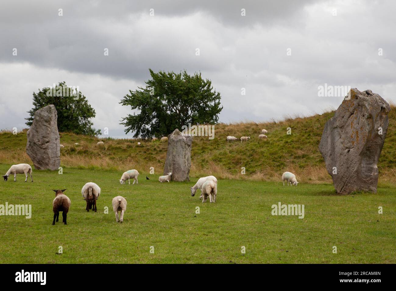 Avebury a Neolithic henge monument Stock Photo - Alamy