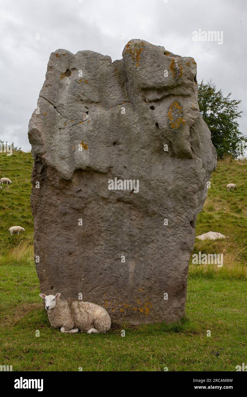 Avebury a Neolithic henge monument Stock Photo - Alamy