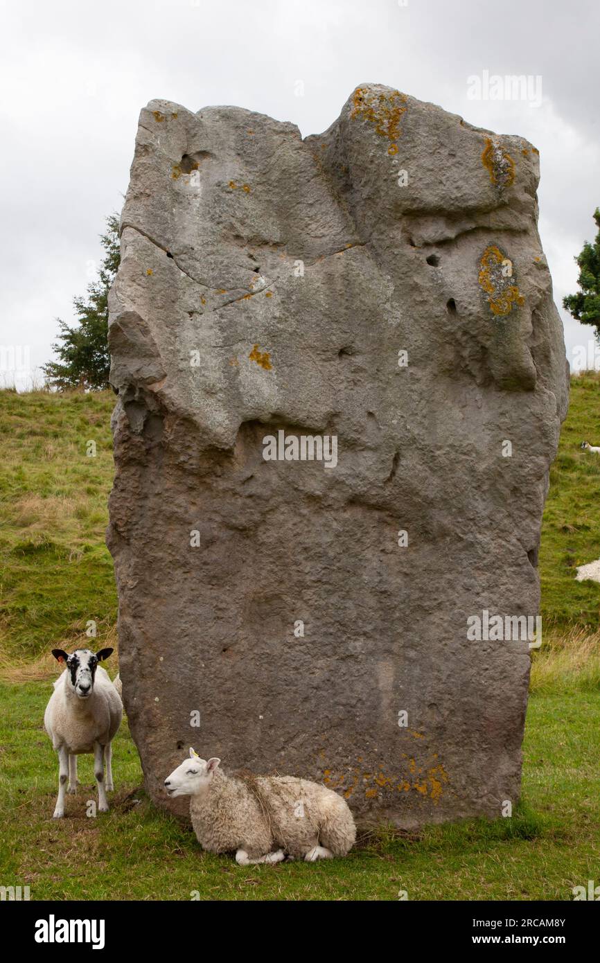 Avebury a Neolithic henge monument Stock Photo - Alamy