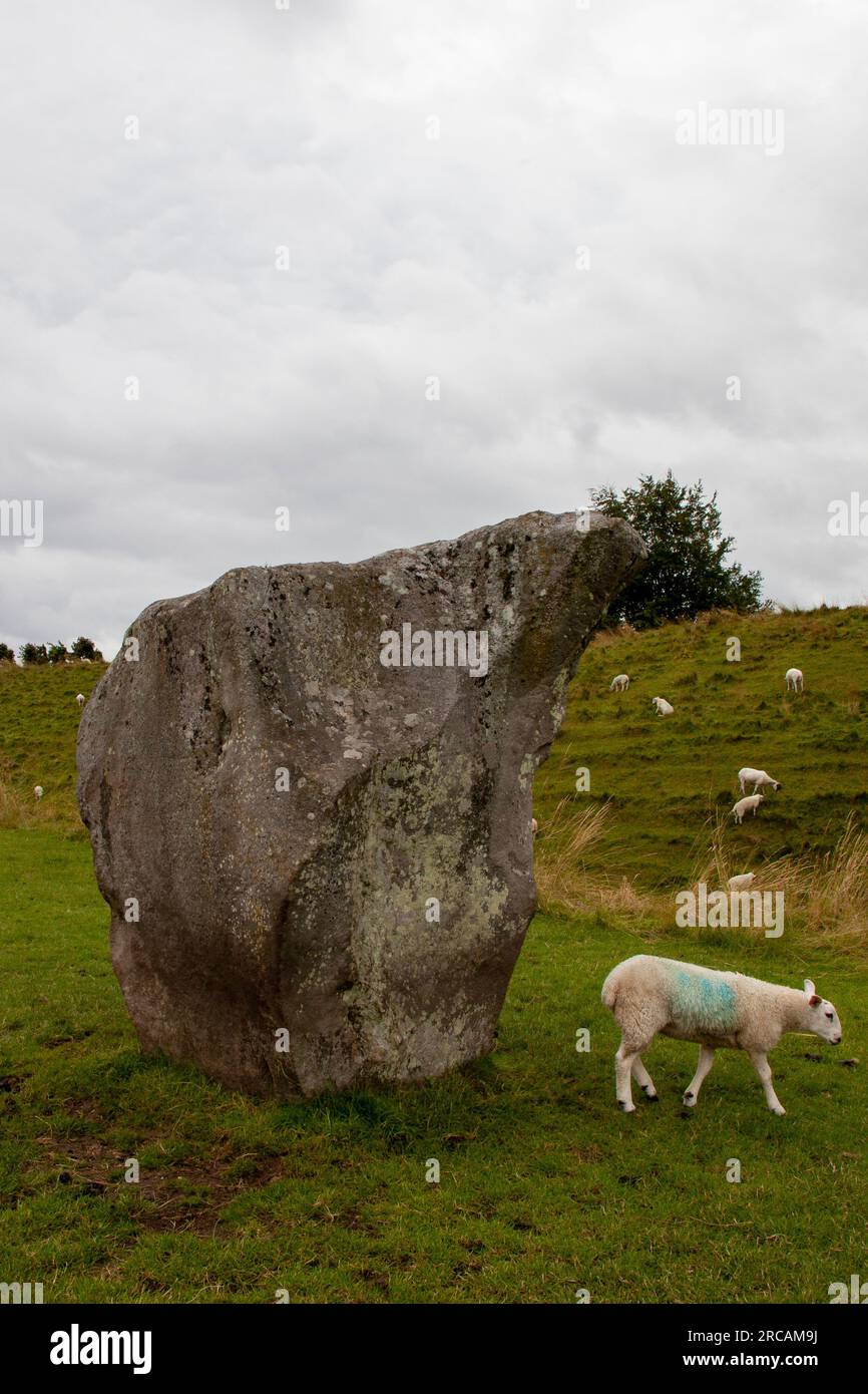 Avebury a Neolithic henge monument Stock Photo - Alamy