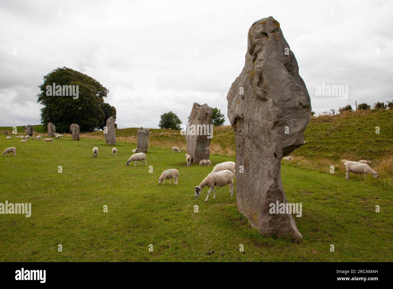 Avebury a Neolithic henge monument Stock Photo - Alamy