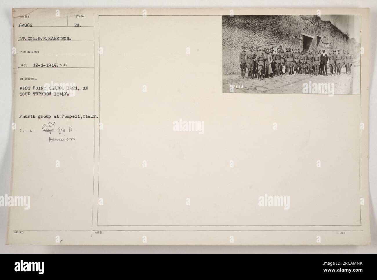 Lt col geo r harrison hi-res stock photography and images - Alamy