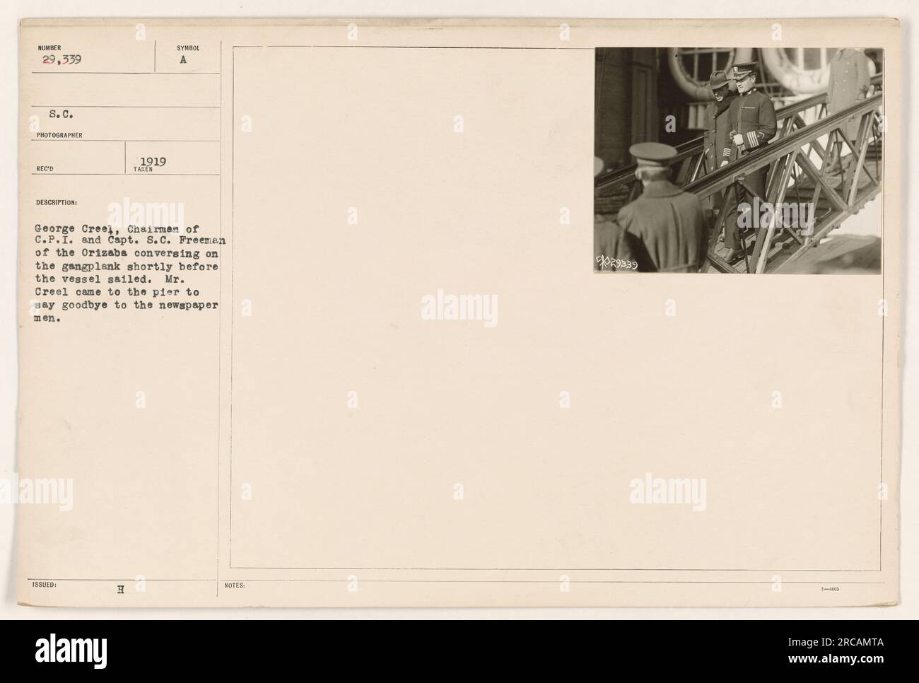 George creel world war one photographs hi-res stock photography and ...