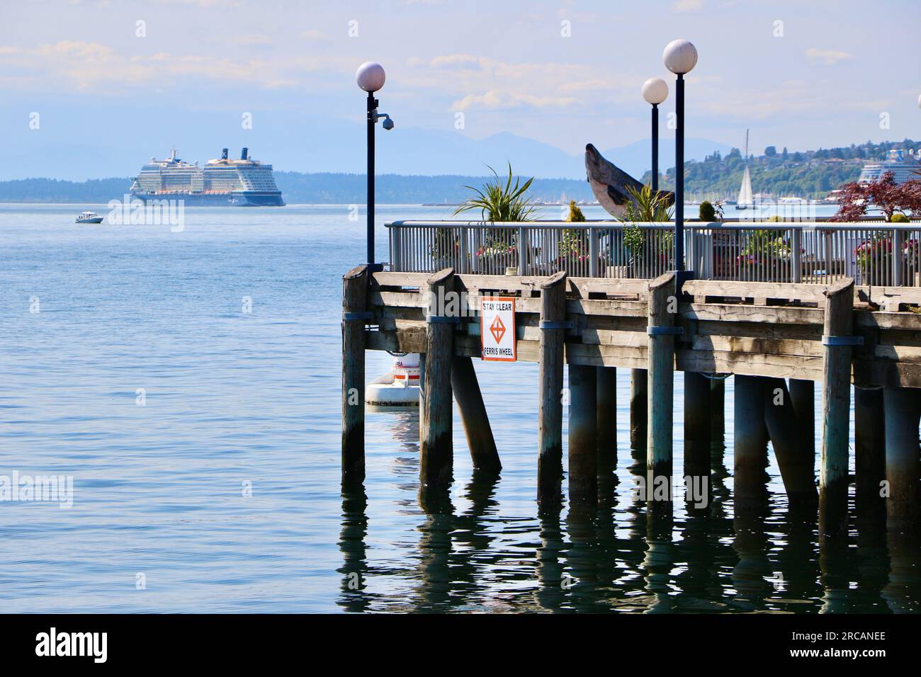 Cruise liner in Puget Sound The Waterfront Seattle’s Waterfront Park ...