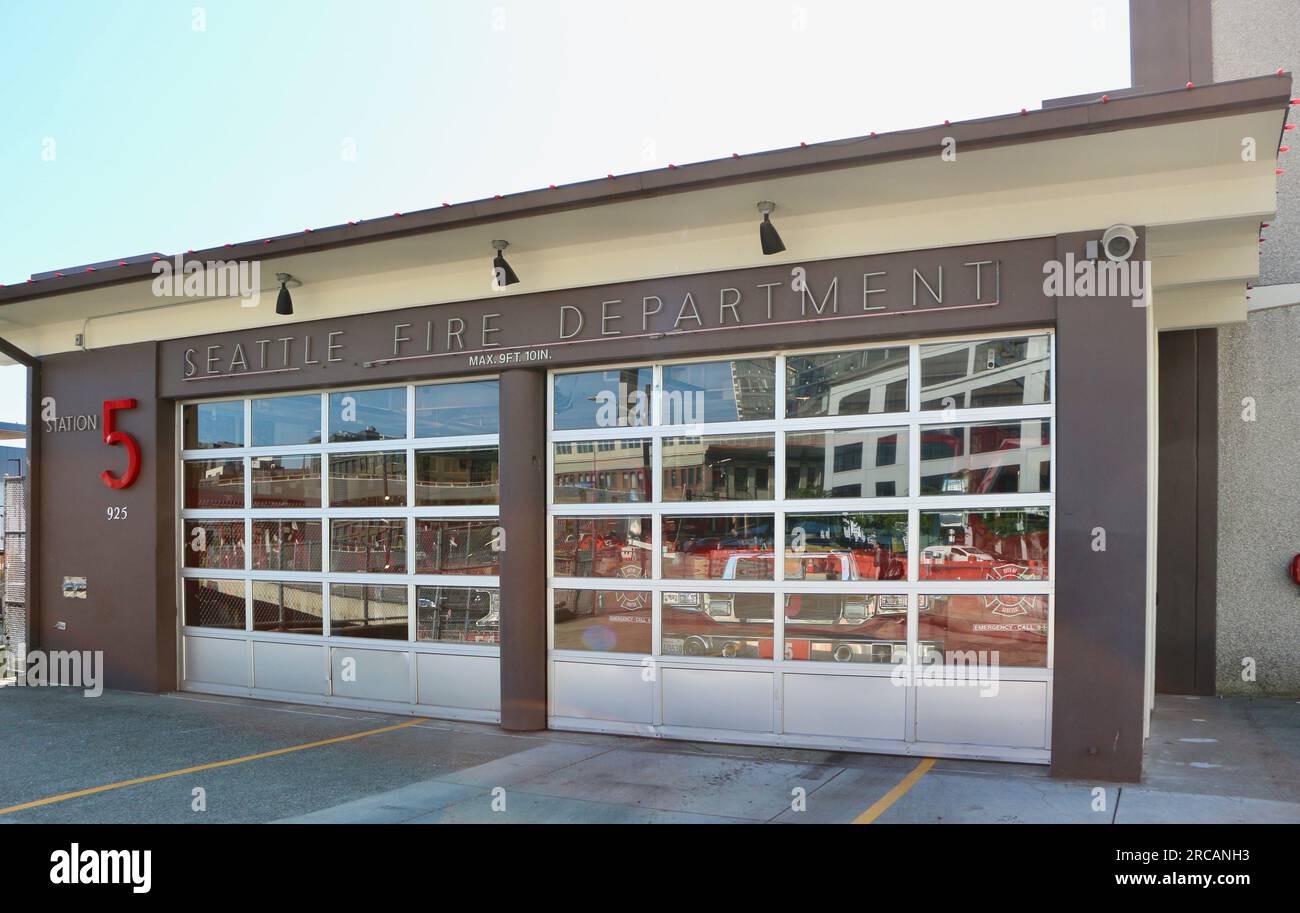 Front exit for the Seattle Fire Station 5 Alaskan Way Seattle ...