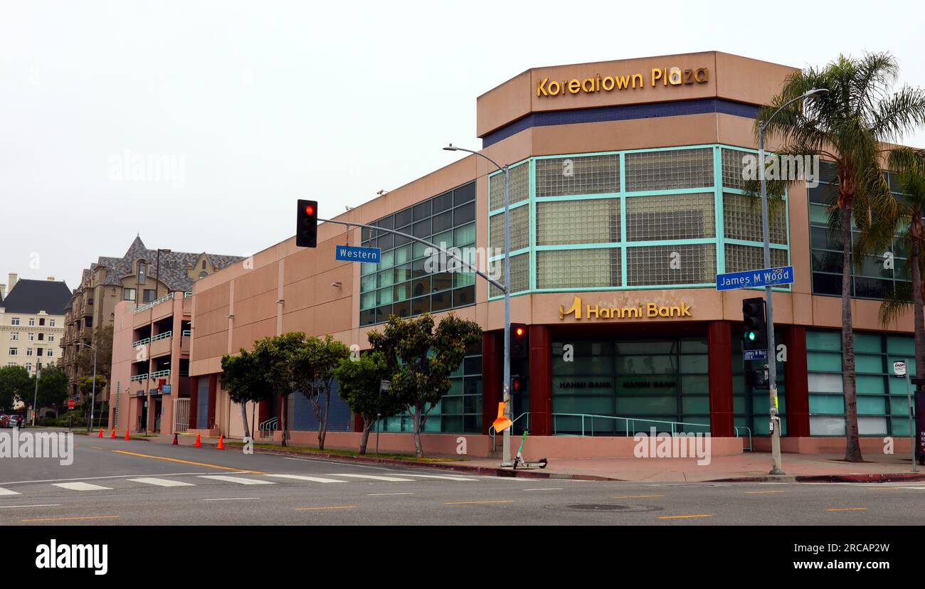Los Angeles, California: view of KOREATOWN a neighborhood in central ...