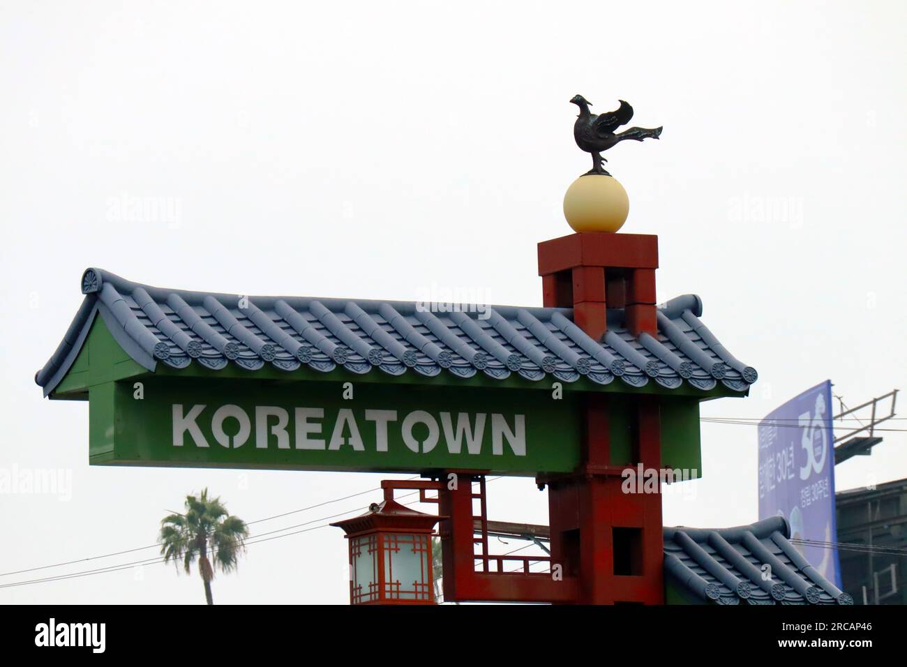 Los Angeles, California: view of KOREATOWN a neighborhood in central ...