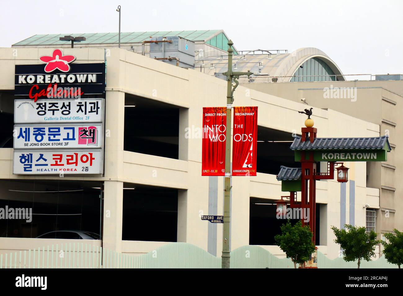 Los Angeles, California: view of KOREATOWN a neighborhood in central ...